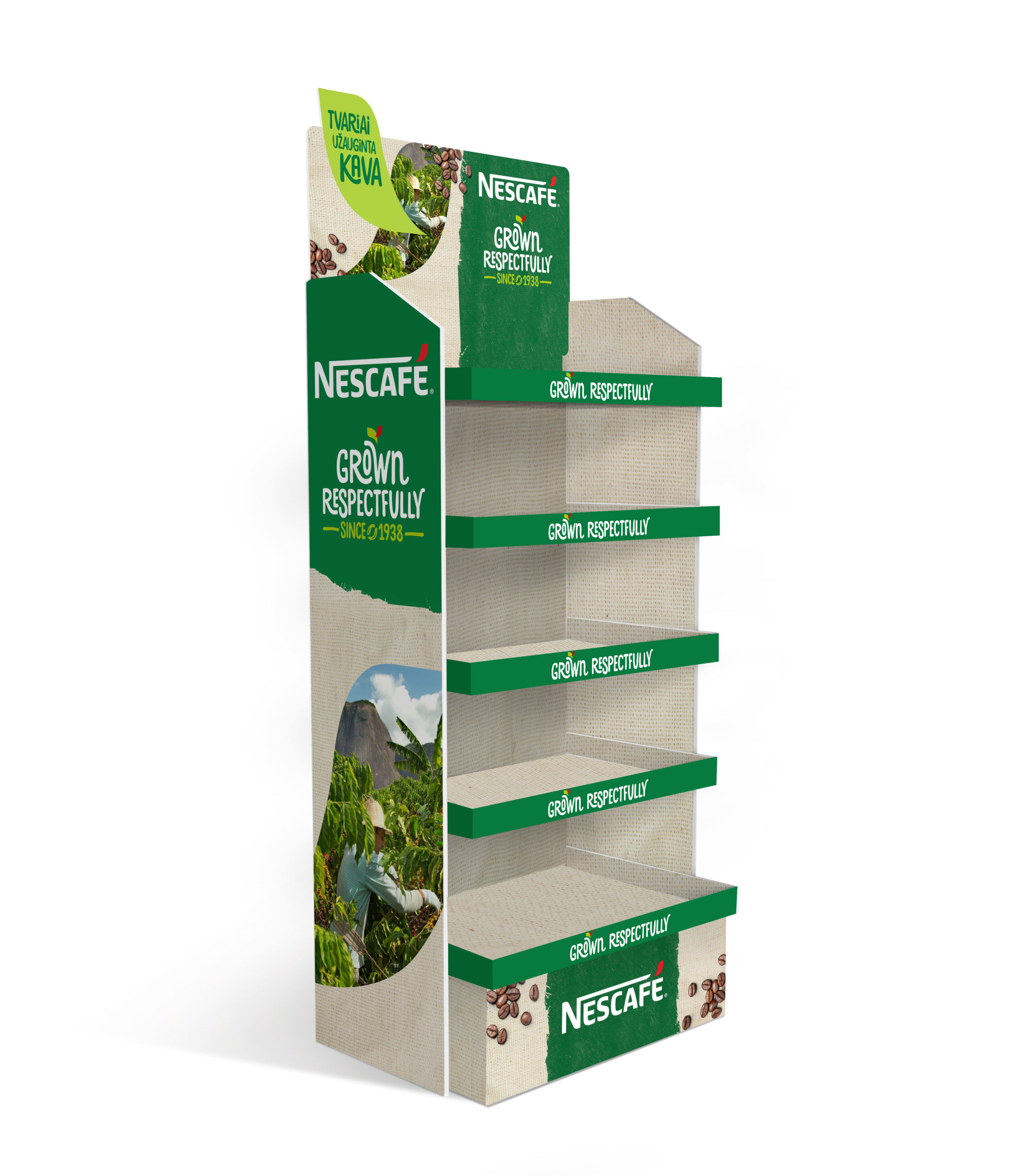 PROMOTIONAL FLOOR DISPLAYS - Cardboard packaging